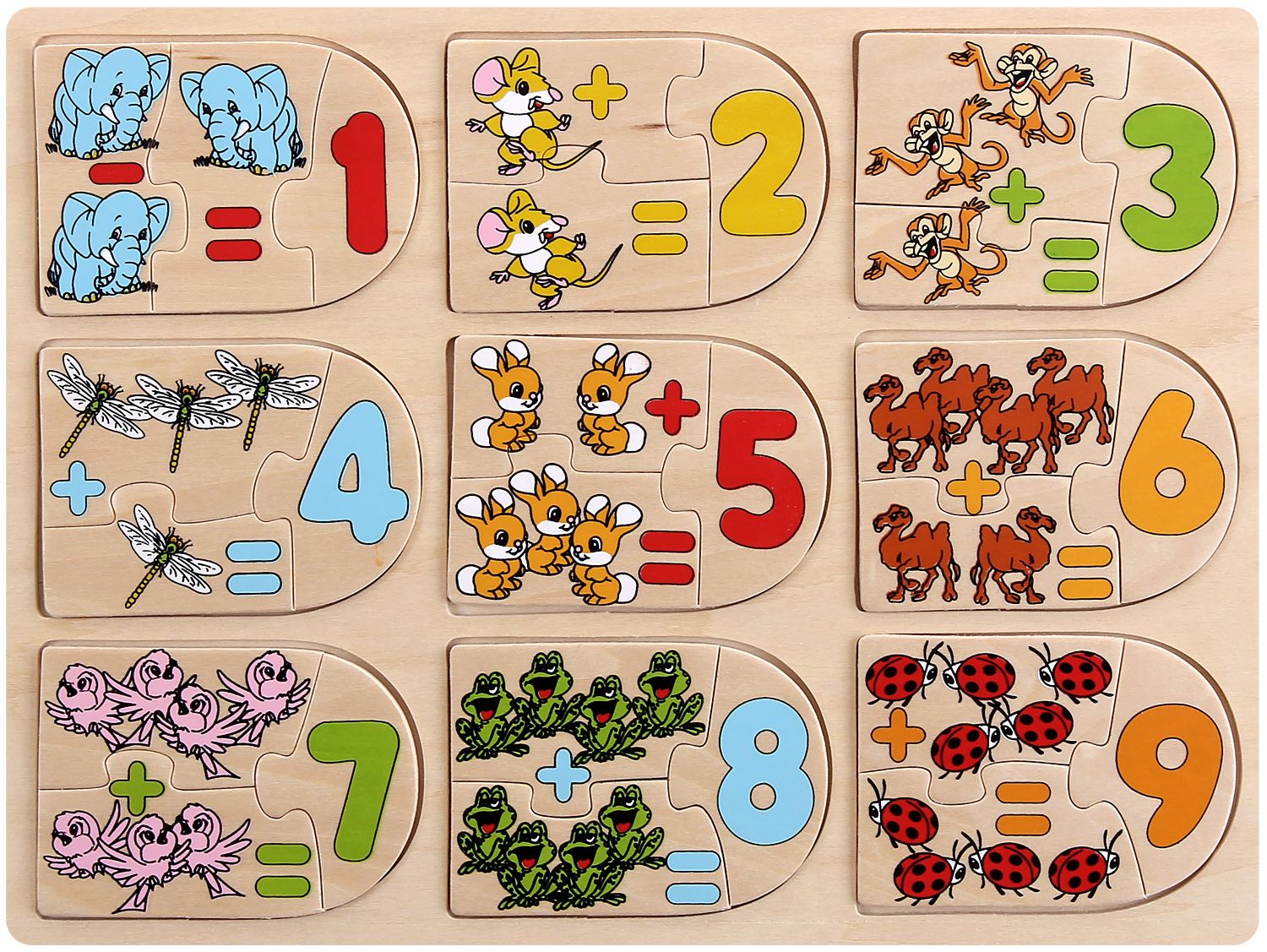 Математика - Дървен образователен пъзел - 里 - store.bg