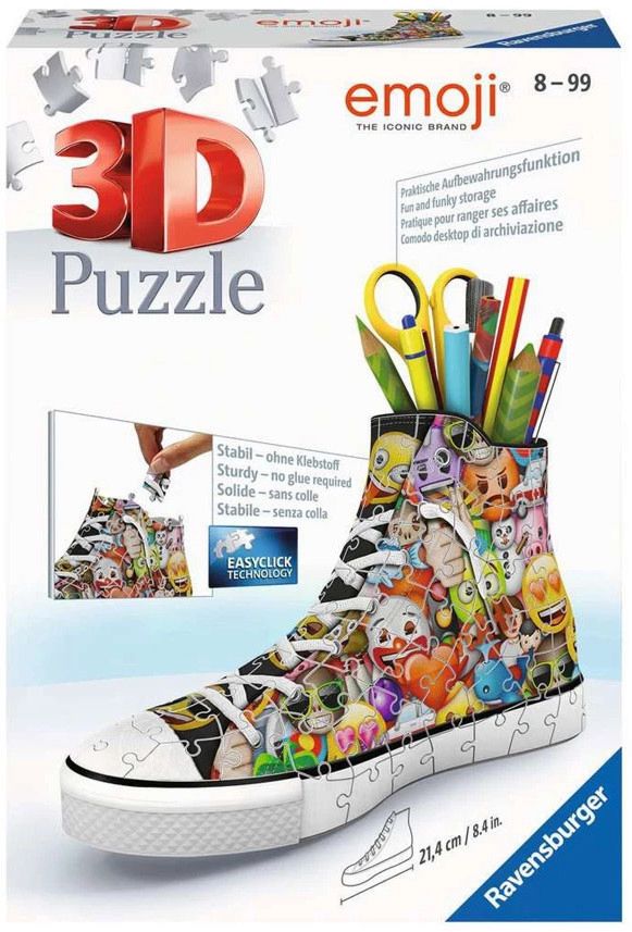 3D пъзел на Маратонка с Емотикони от 108 части - store.bg