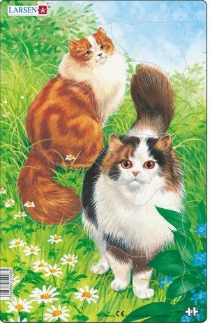 Котенца - 1 част - Пъзел в картонена подложка - 里 - store.bg