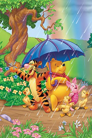 Мечо Пух - Дъжд - 里 пъзел - store.bg