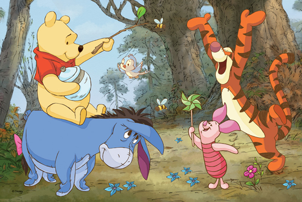 store.bg - Мечо Пух - Два пъзела за оцветяване - 里 пъзел